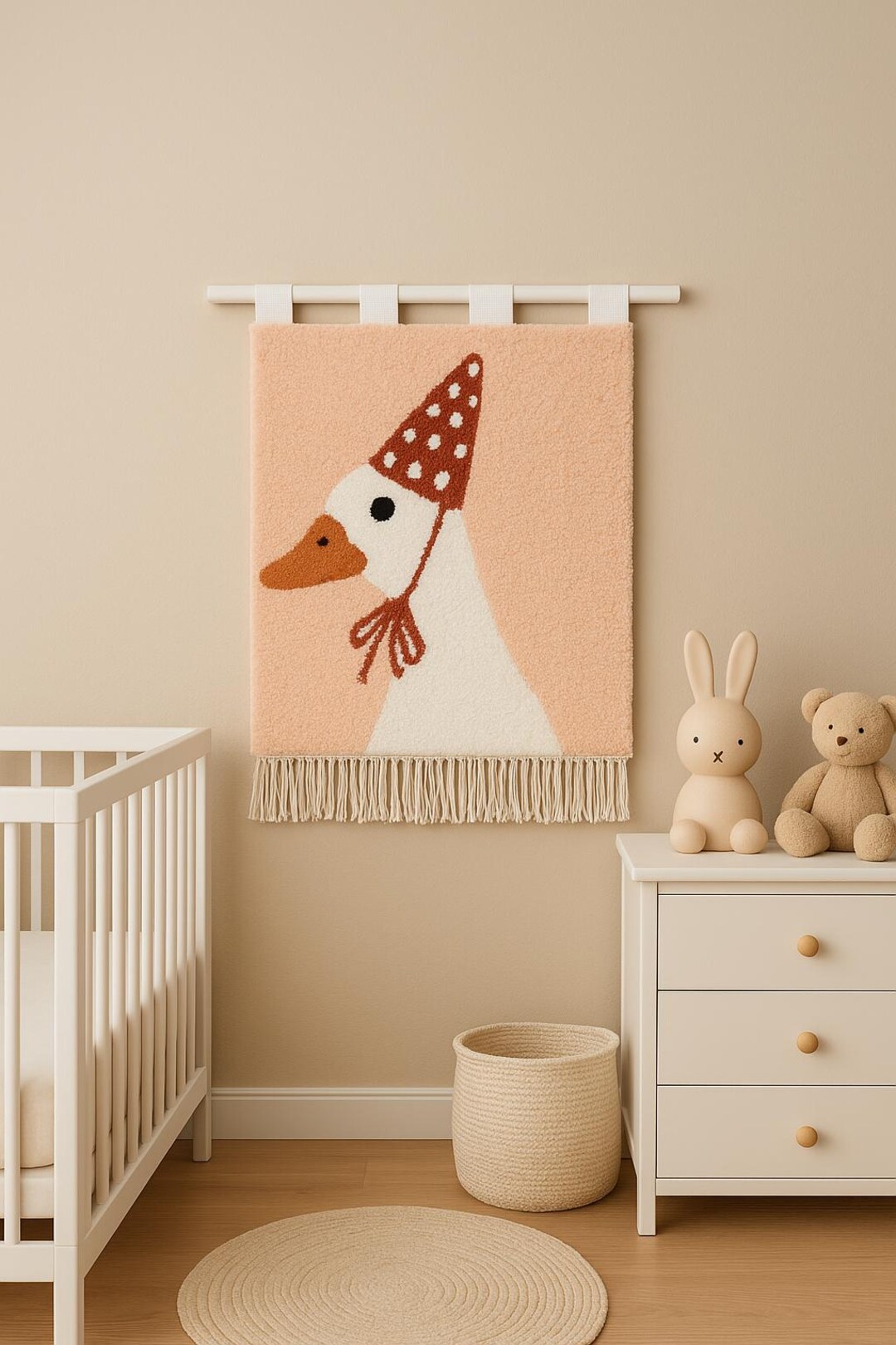 Handmade Tufted Wall Hanging Birthday Goose - Etsy