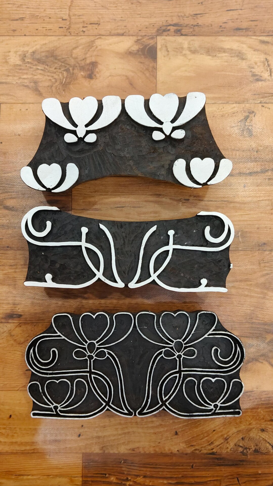 Indian Hand Made 3 Color Wooden Printing Block for Textile Printing - Etsy