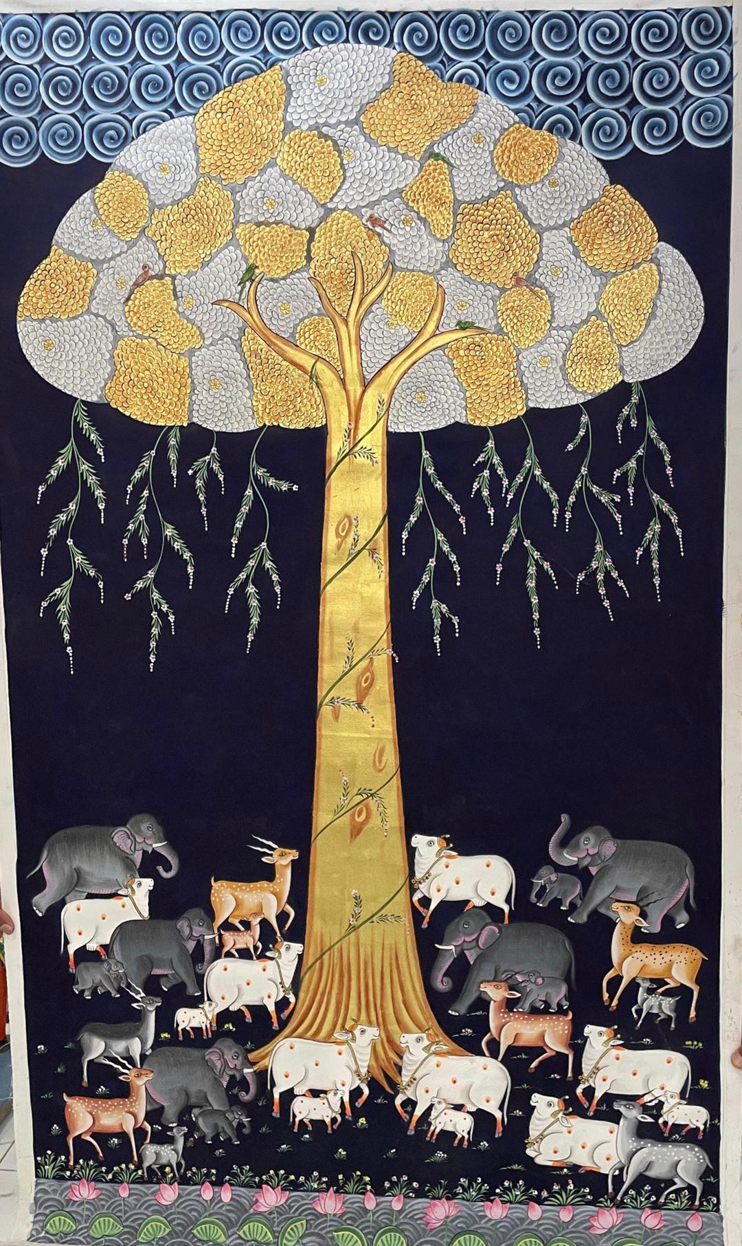 Hand Painted Tree of Life Pichwai Painting Decorative Artwork - Etsy