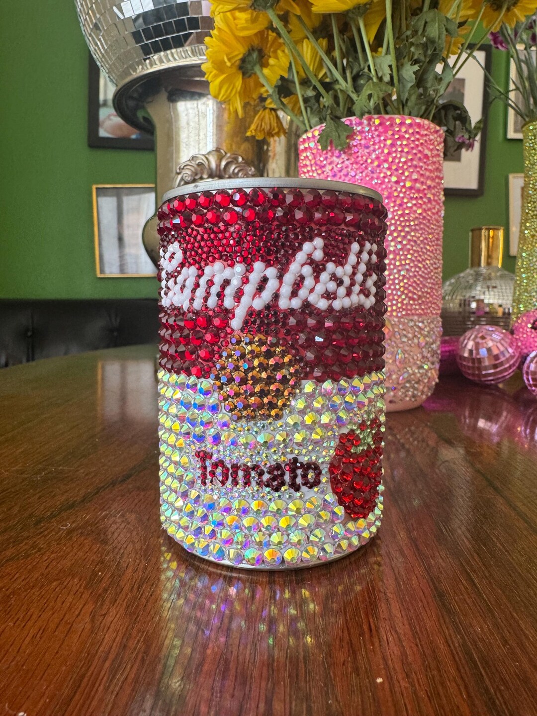 Pop Art Campbell’s Soup Can - Rhinestone Art, Novelty Gift - Etsy