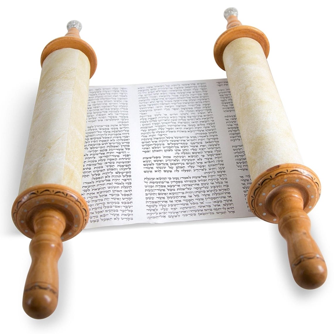 Handmade Judaica Big Big Sefer Torah Printed Scroll Book Hebrew Bible ...