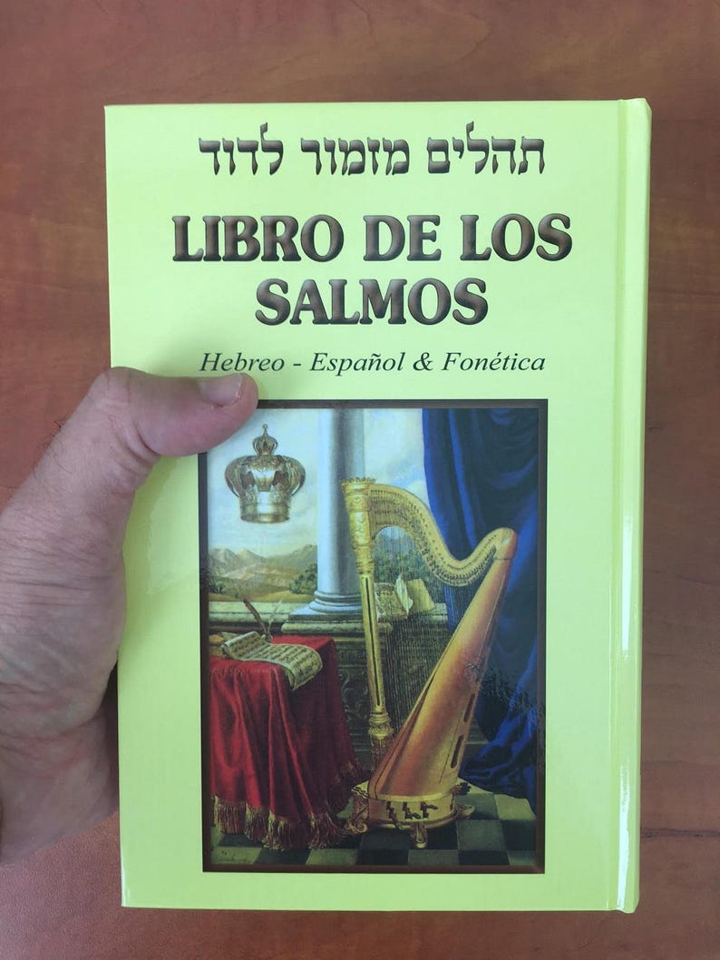 Libro De Los Salmos Psalms Book Spanish-hebrew Judaica Hebreo Española ...