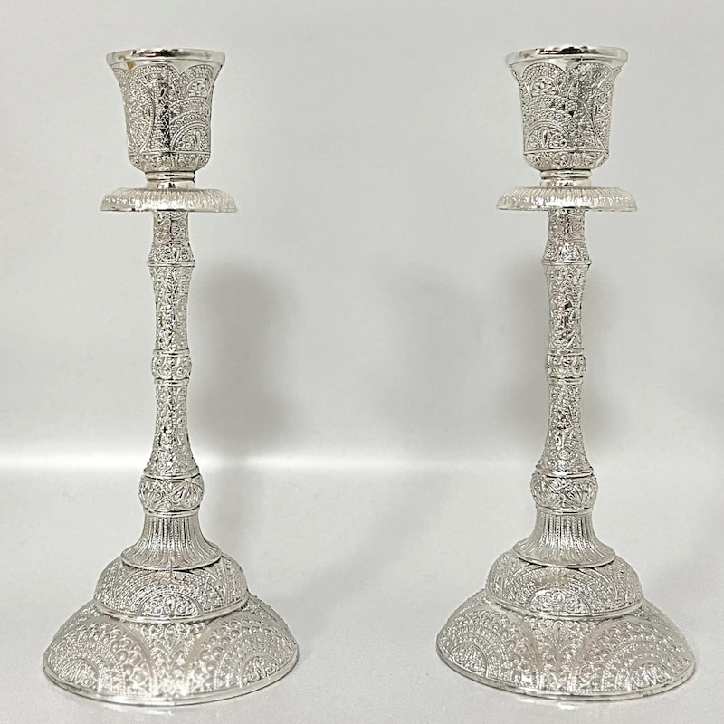 Shabbat Candlesticks - Etsy