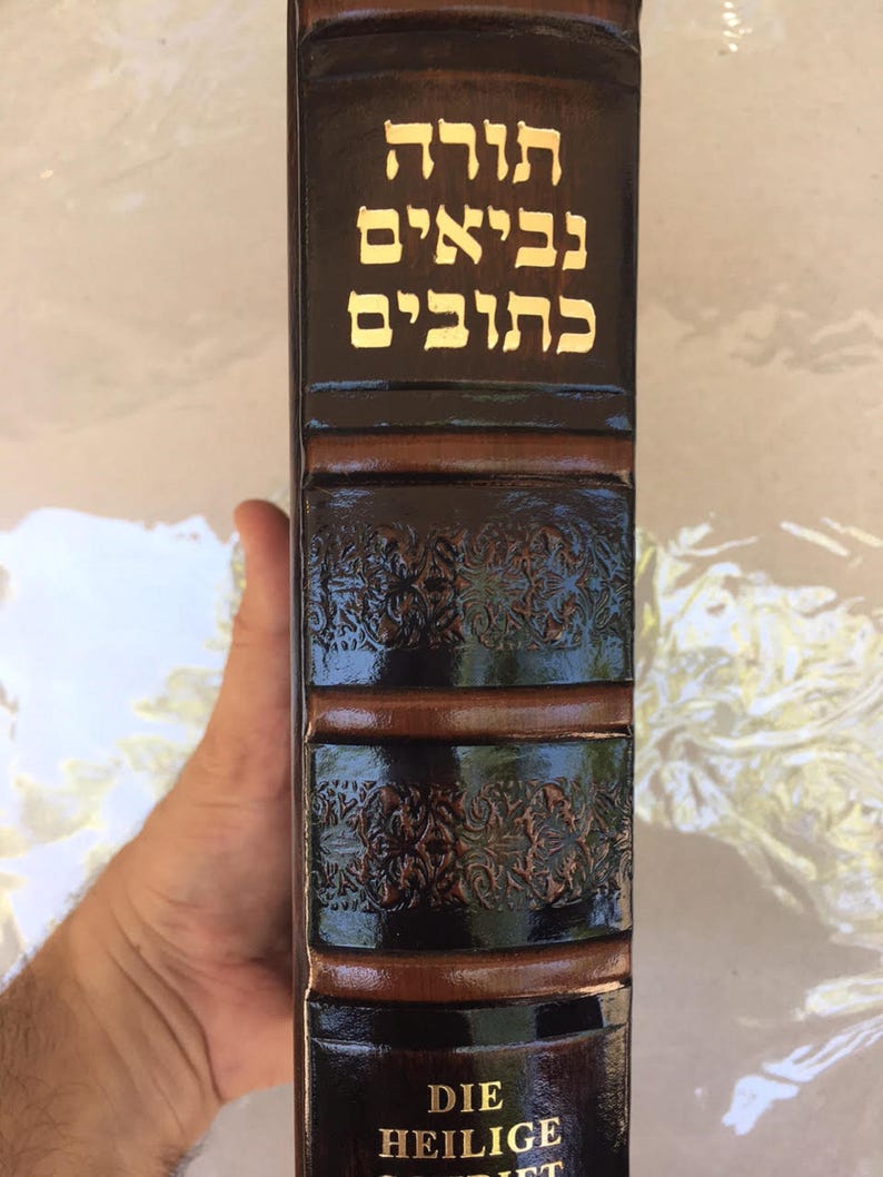 The Holy Bible Hebrew German Jewish Old Testament Tanakh Tanach Chumash ...