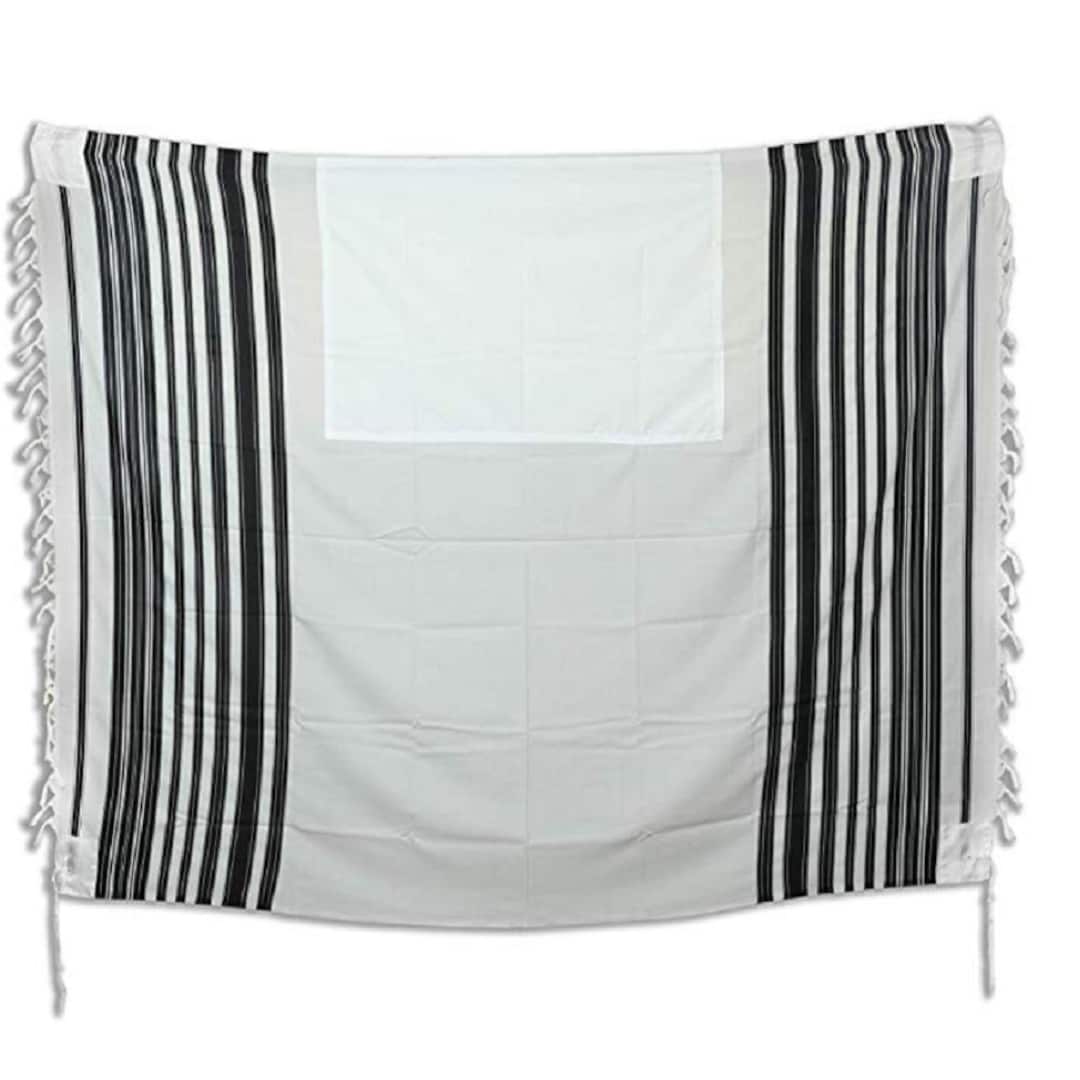 100% Wool Tallit Prayer Shawl Model CHABAD Size 55" L X 75" W Black - Etsy