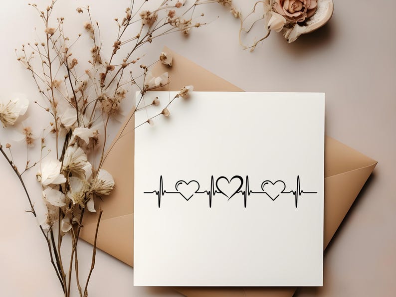 Heartbeat SVG: Commercial Use, Heart Svg, Mothers Day Png, Boyfriend ...