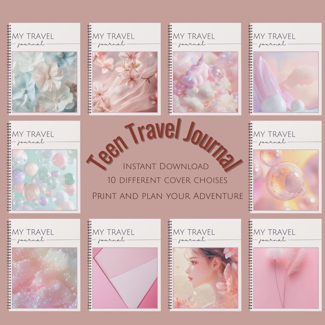 Teen Travel Journal, Fun Trip Planner for Girls, Adventure Diary for ...