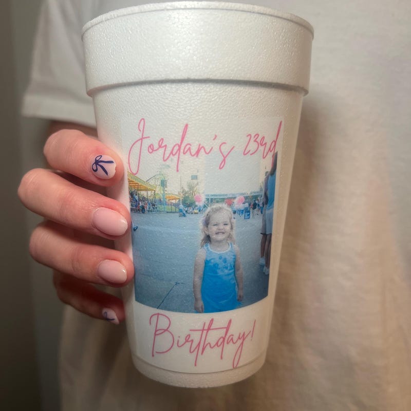 Personalized Styrofoam Cups - Etsy