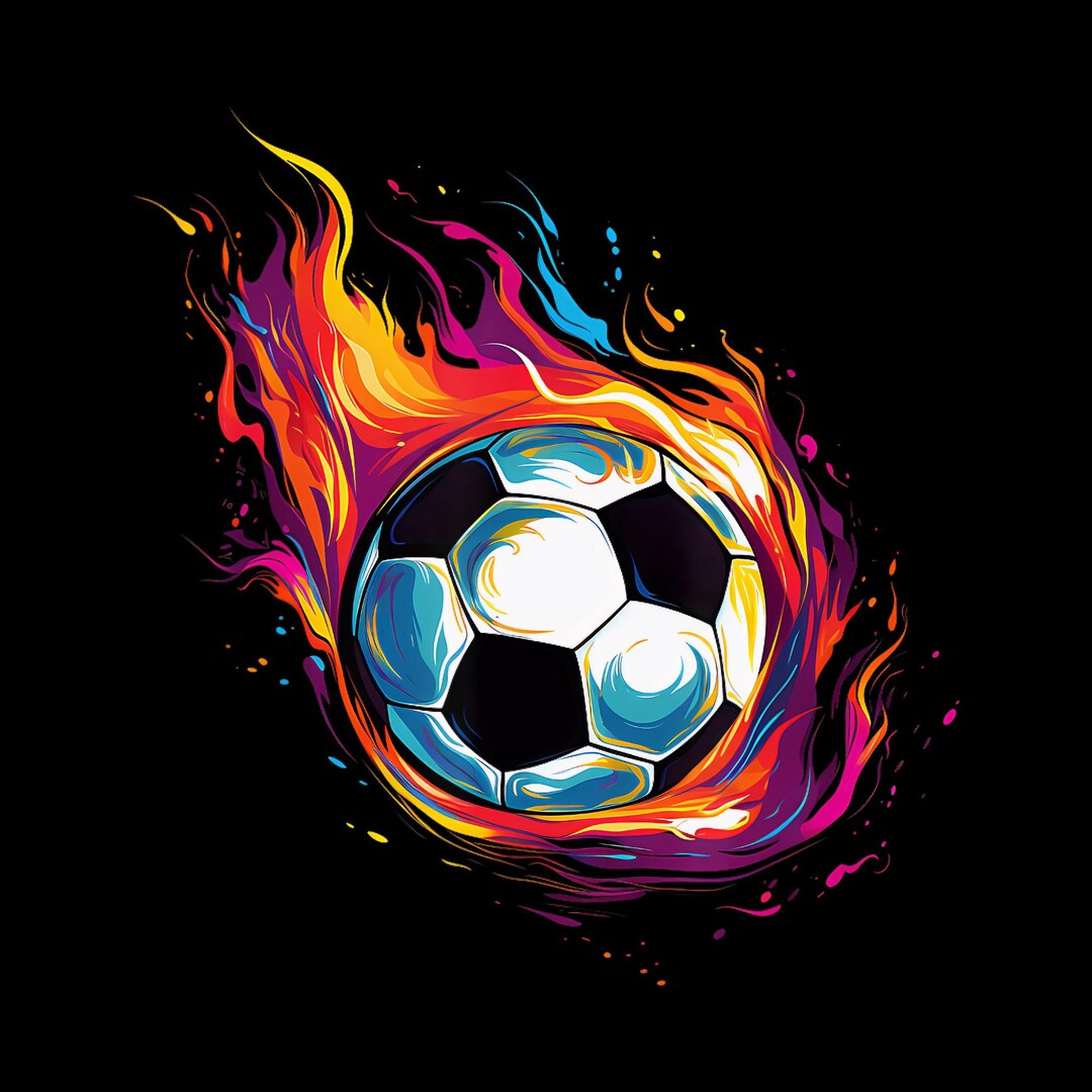 Colorful Soccer Ball Digital Png, Soccer Ball Png, Soccer Shirt Png ...