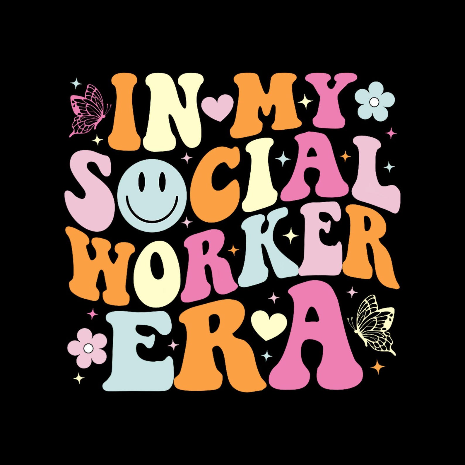 In My Social Worker Era Cute Social Worker Graduation MSW Digital Png ...