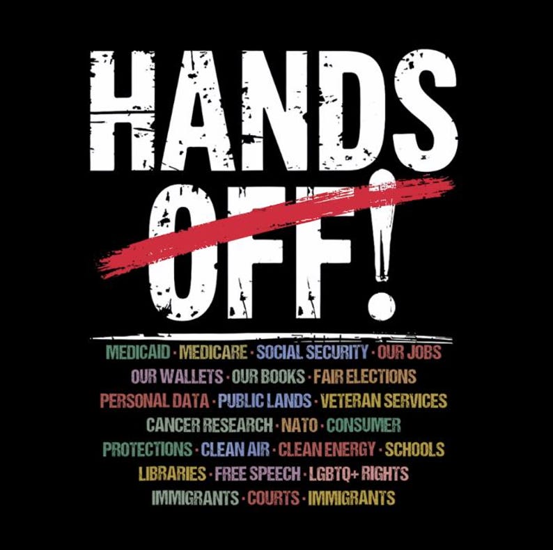 Hands off Protest Digital Png, Save Public Lands Png , Medicare, Social ...