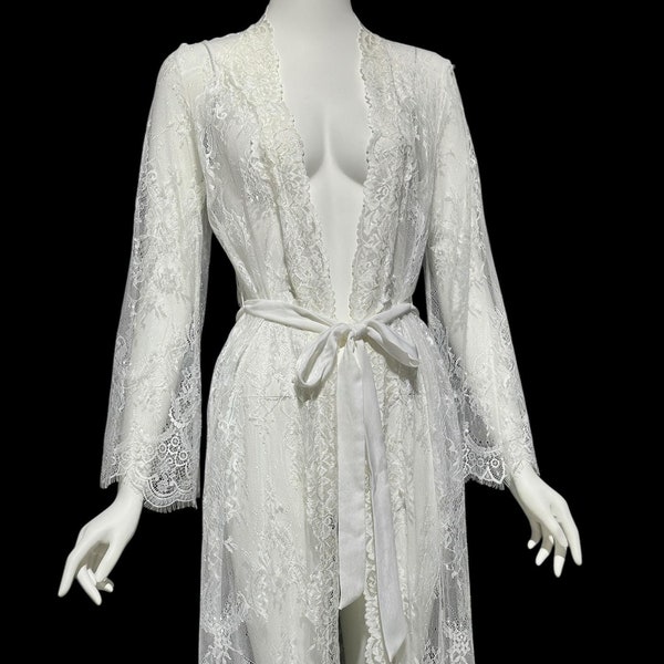 Sheer Lace Robe - Etsy