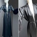 Vintage Marabou Dressing Gown Robe, LUCIE ANN Inky Black Feather Wrap ...