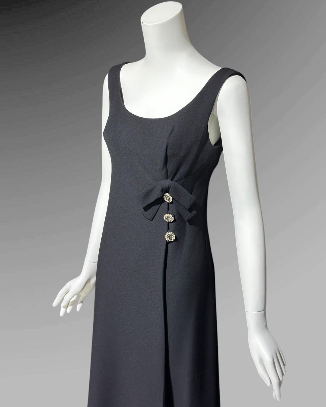 Vintage Mod Party Dress, LILLIE RUBIN 1960s Knee Length Little Black ...