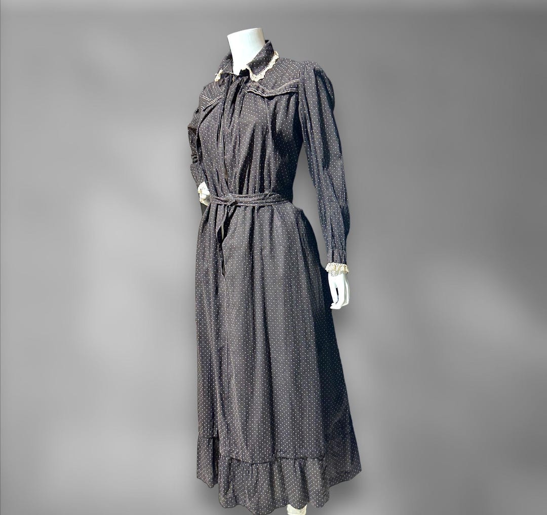 Vintage House Dress, Antique Victorian Chore Work Dress, BIBERMAN MADE ...