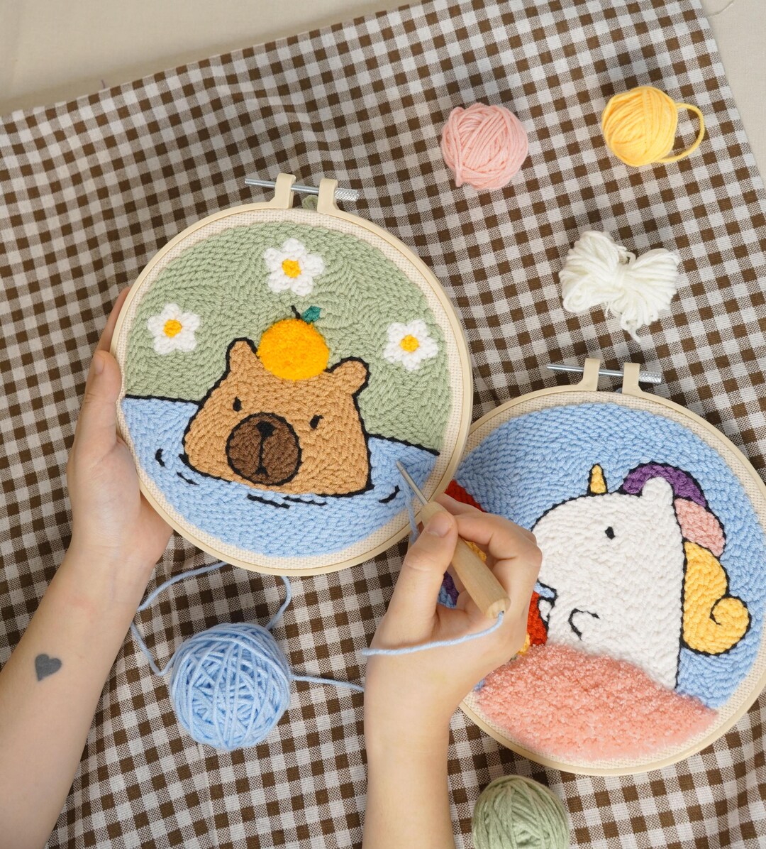 Handmade DIY Plush Toy Punch Needle Kit - Ecofriendly Crafting for ...