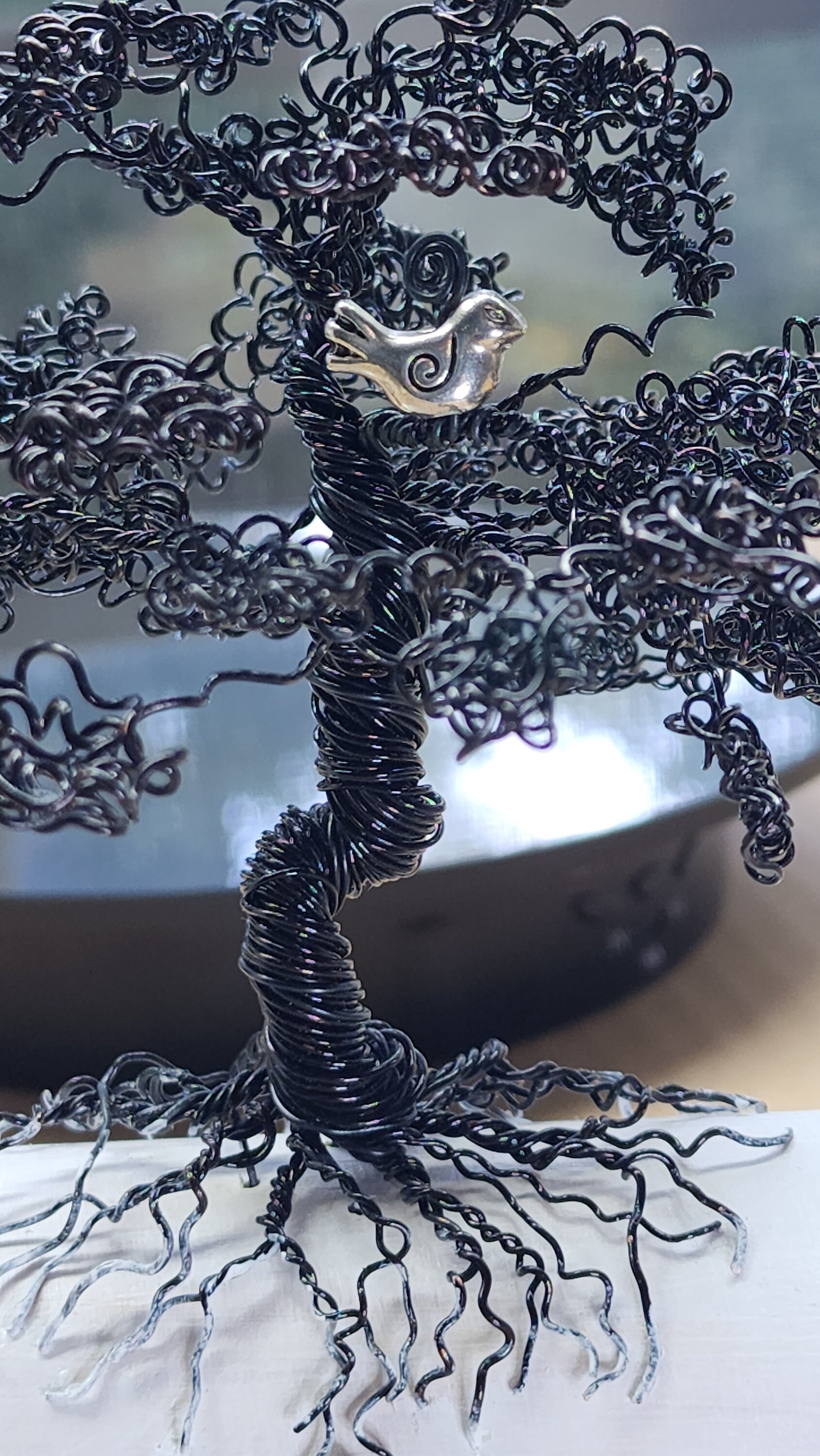 Snowbird Dancing Tree of Life Wire Bonsai Sculpture 6.5 Inches Tall - Etsy