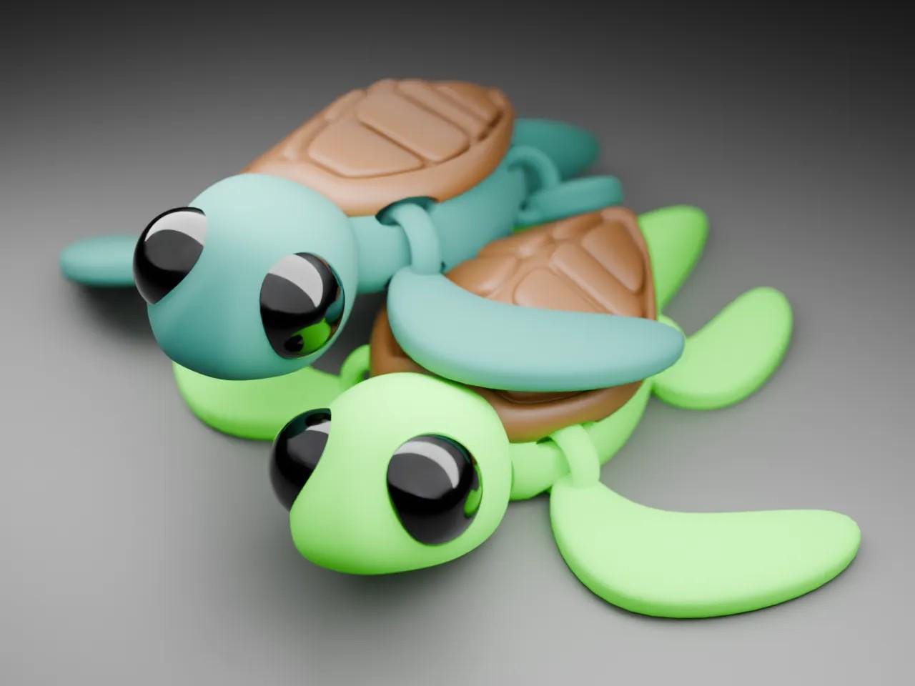Cute Articulating Sea Turtle - Etsy