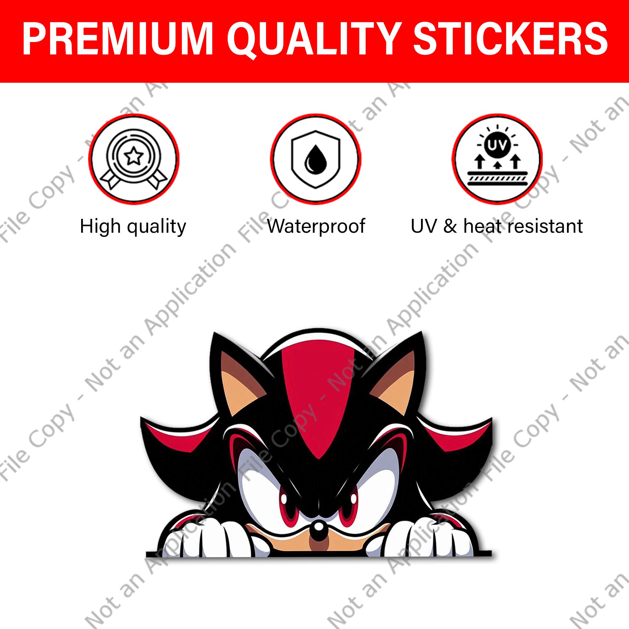 Sonic Peekaboo Peeker Peeking Car Window Decals - Bumper Waterproof ...