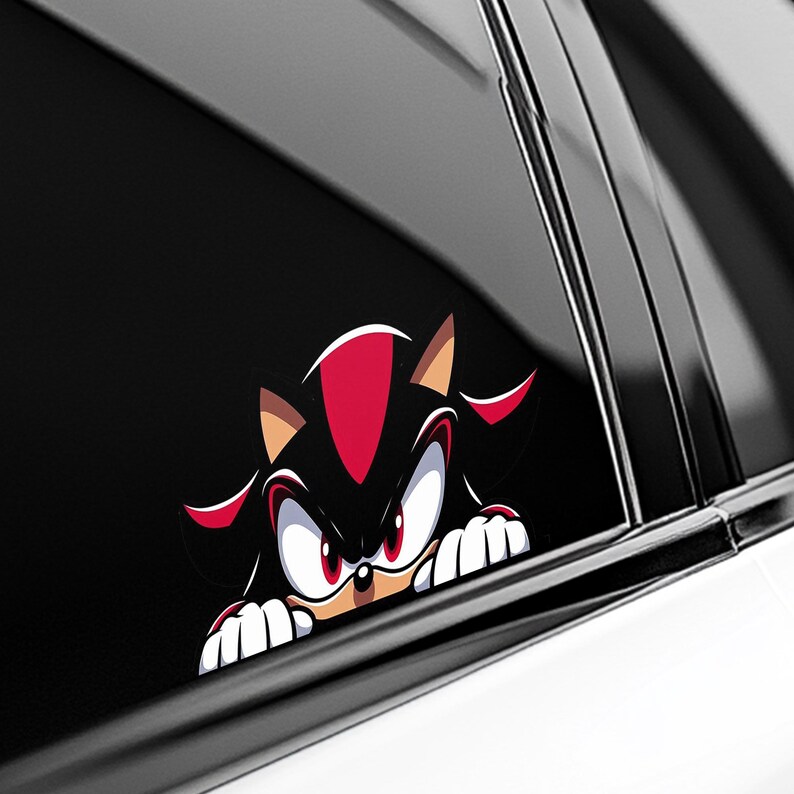 Sonic Peekaboo Peeker Peeking Car Window Decals - Bumper Waterproof ...