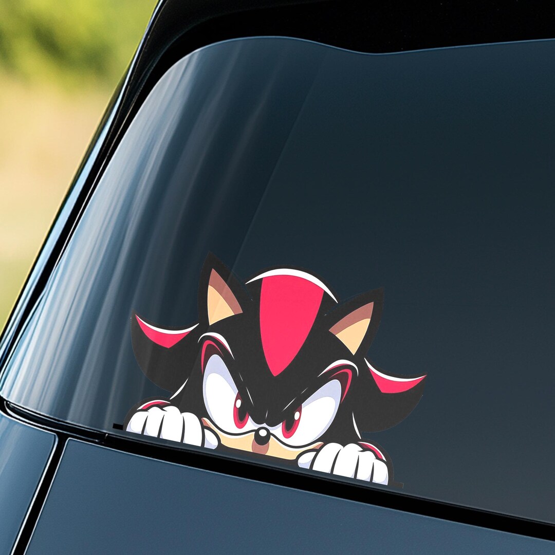 Sonic Peekaboo Peeker Peeking Car Window Decals - Bumper Waterproof ...