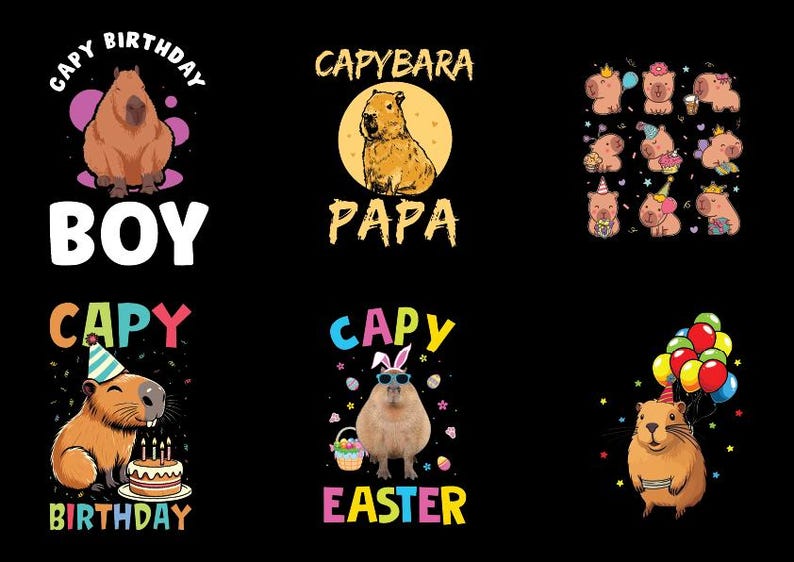 File PNG Capy Funny Capybara Animals - Etsy