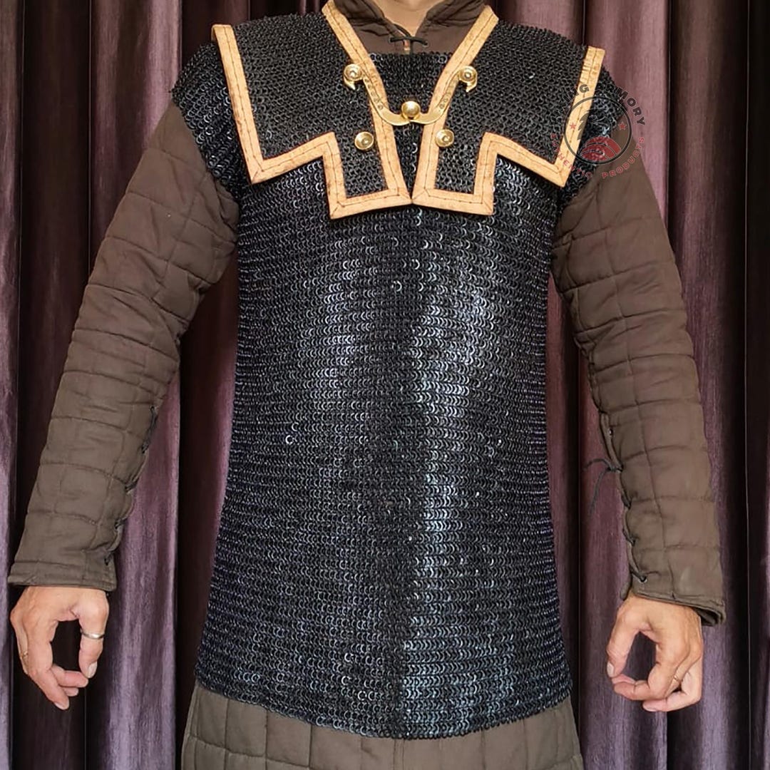 Chainmail Lorica Hamata 6MM Flat Ring Riveted With Solid Ring ...