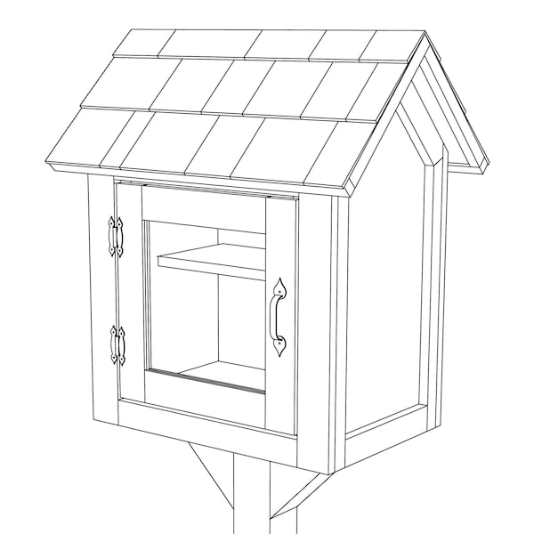 Little Library Plans - Etsy