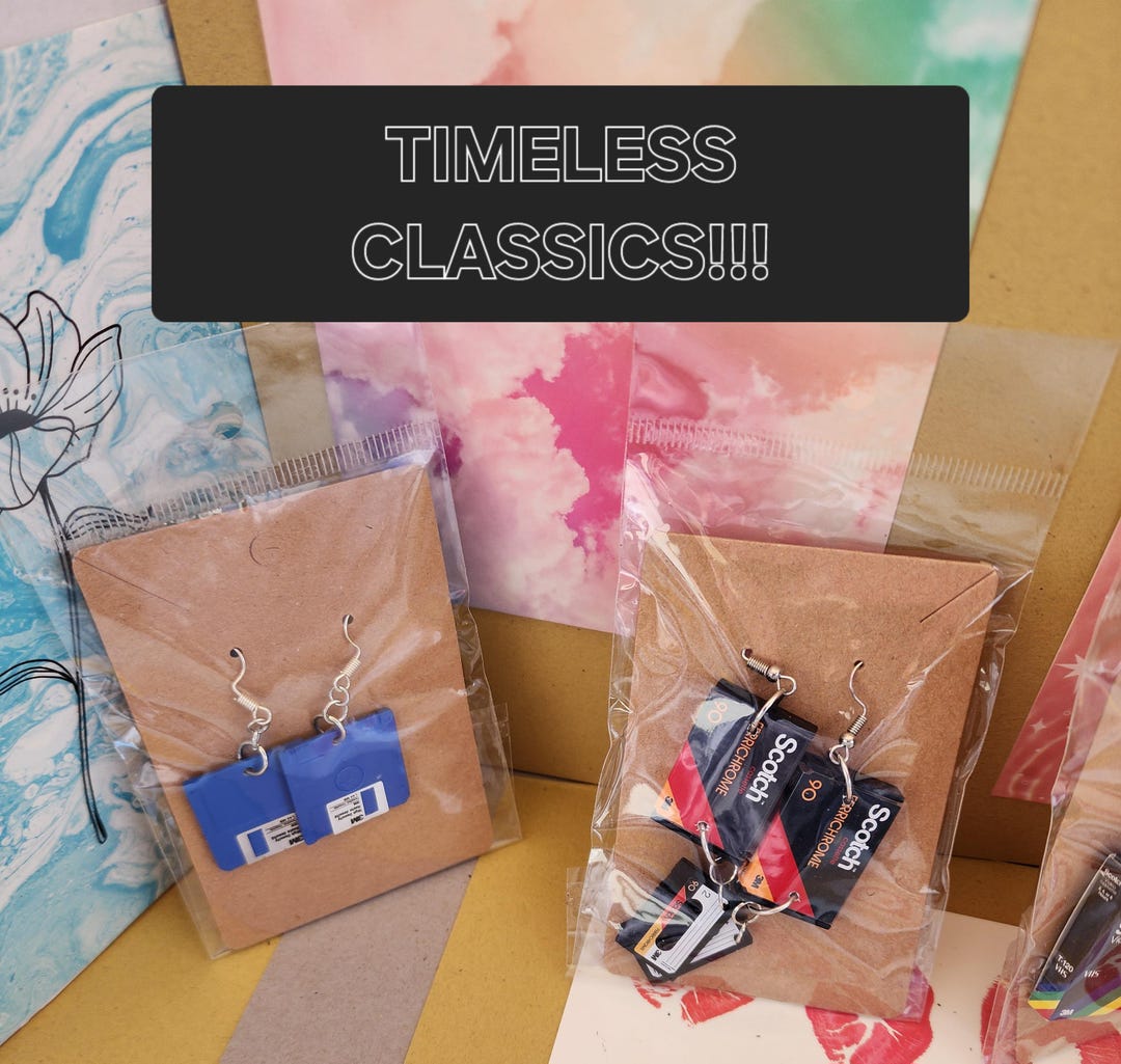 Mini Brands Retro Throwback Floppy Disk VHS Tape Scotch Cassette Tape ...