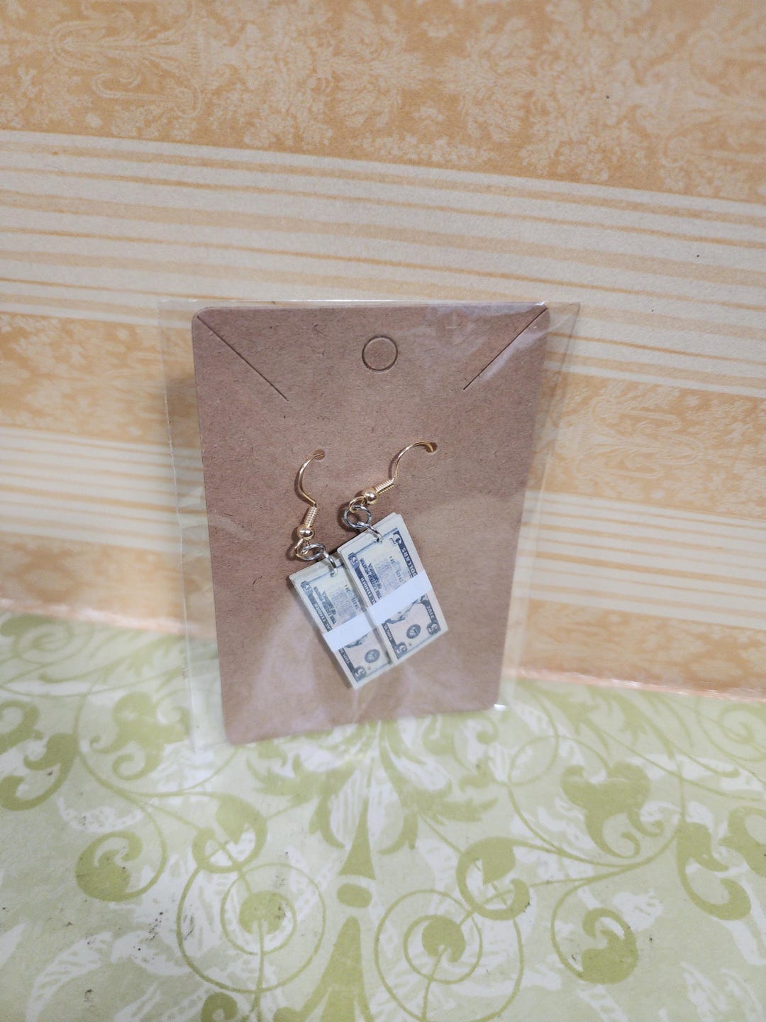 Mini Brands Money Stack Five Dollar Bill Earrings - Etsy