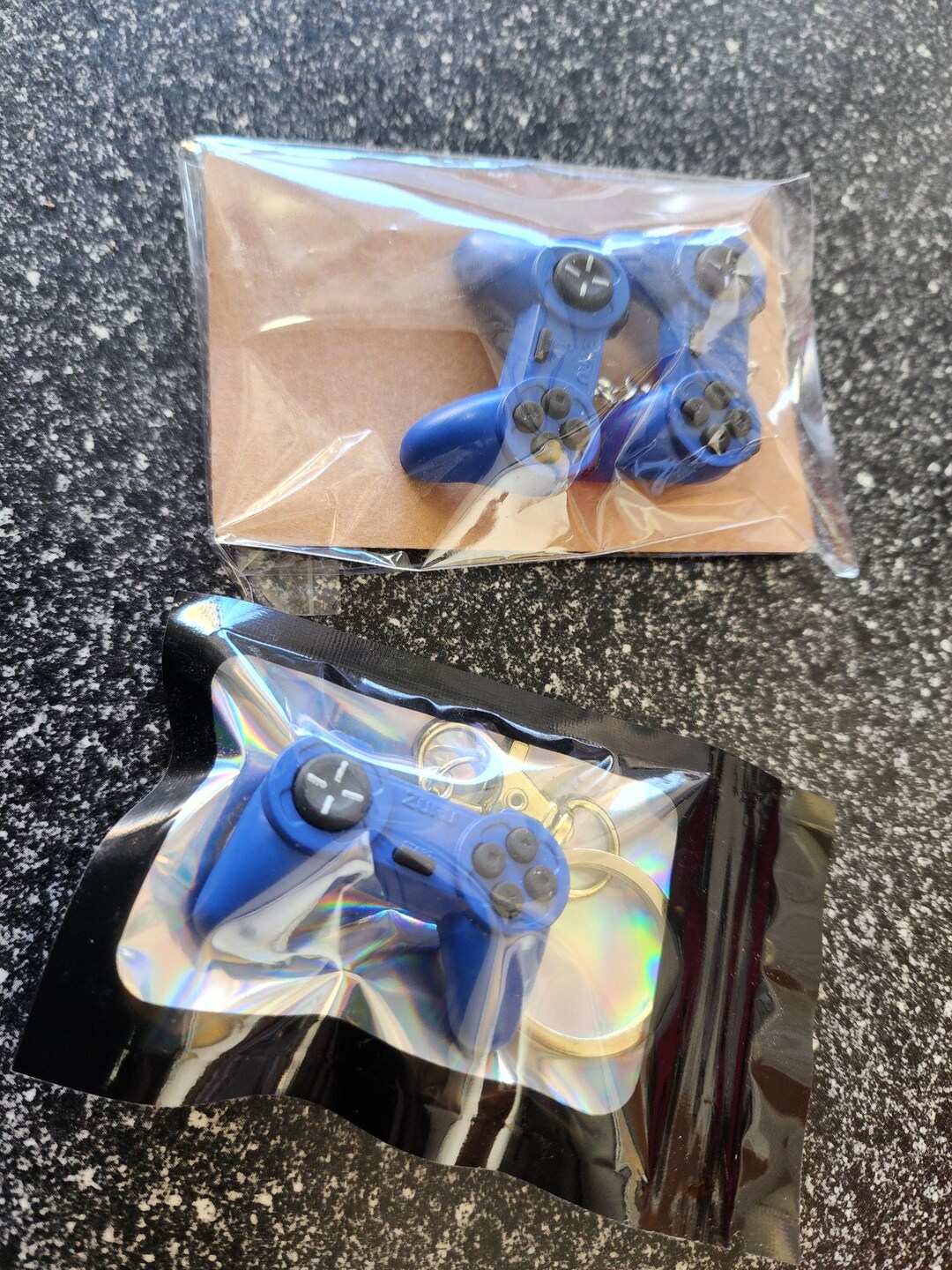 Mini Brands Blue Playstation Controller Earrings Matching Keychain Set ...