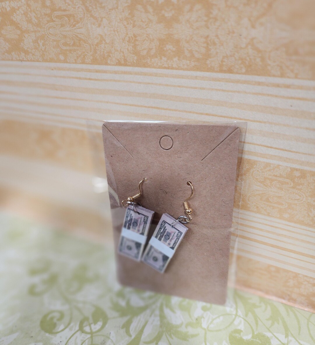 Mini Brands Money Stack 50 Dollar Bill Earrings - Etsy
