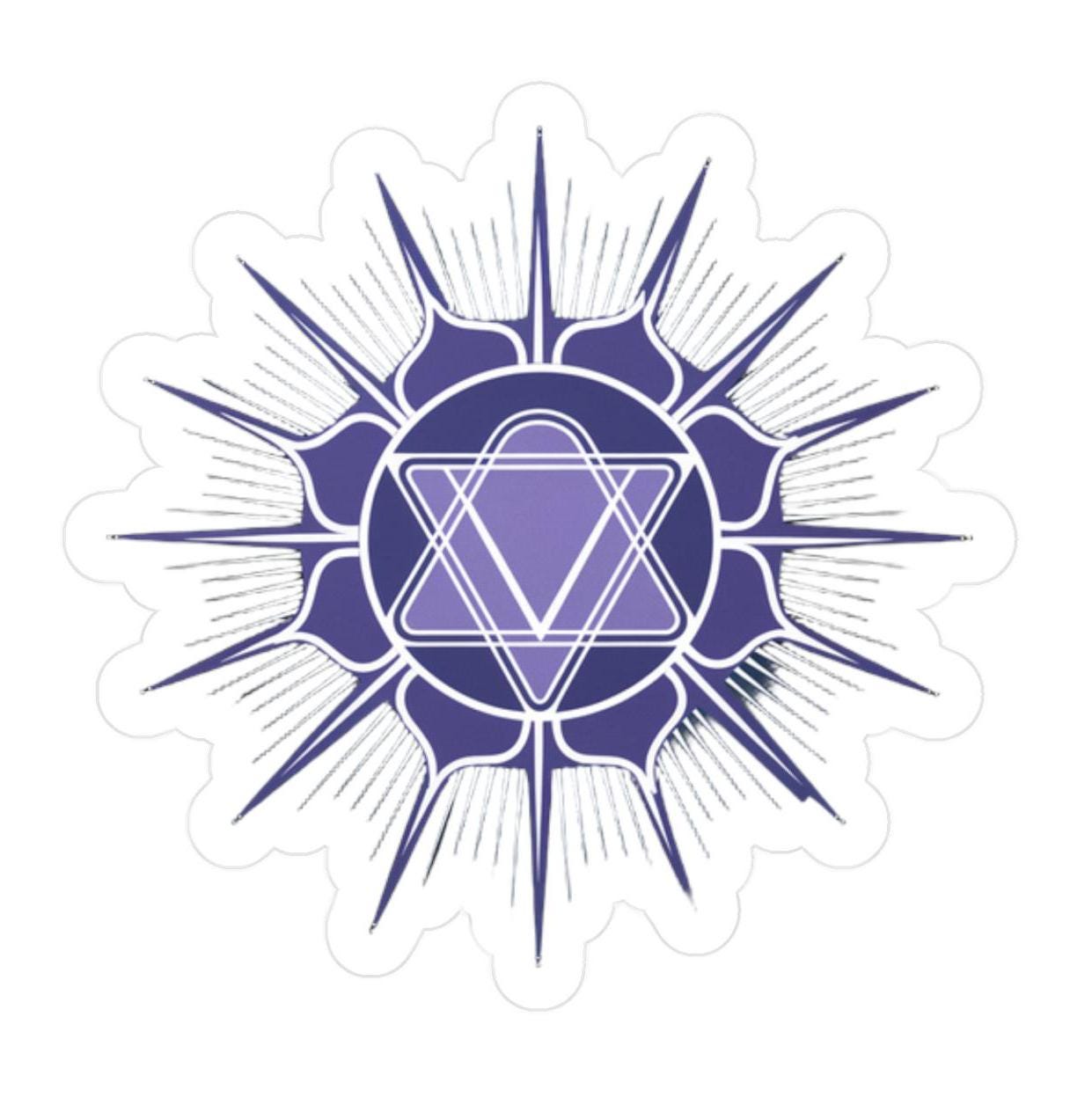 Crown Chakra Symbol Sticker: Violet Sacred Geometry Vinyl Decal - Etsy