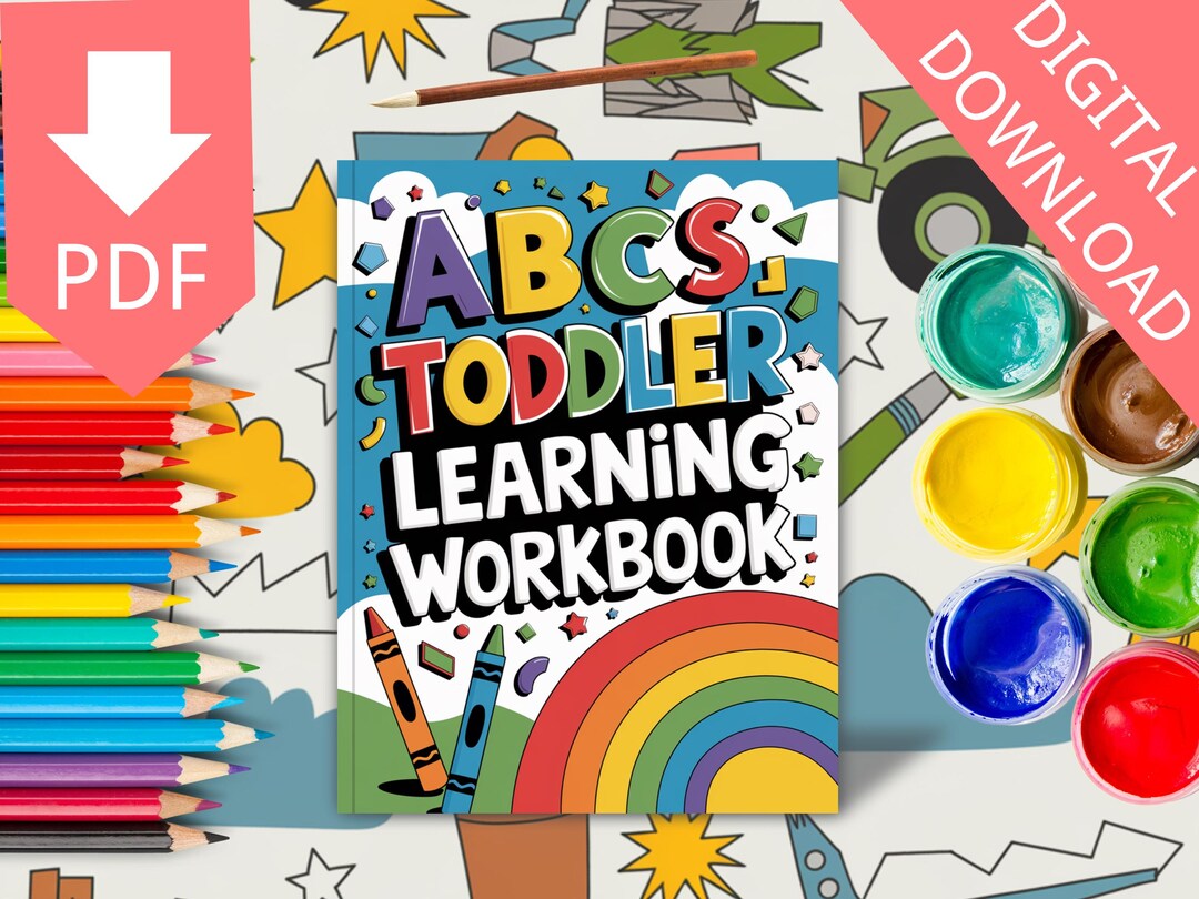 Toddler Learning Workbook – Printable Preschool Activity Book With ...