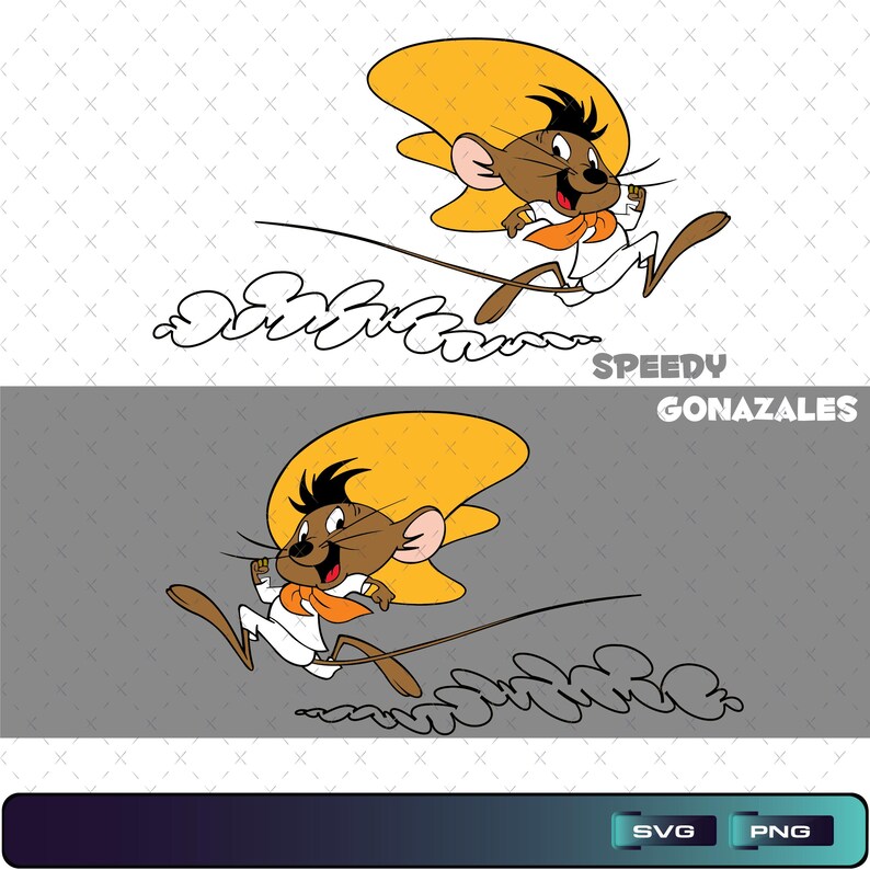 Speedy Gonzales SVG, and PNG Files - Etsy