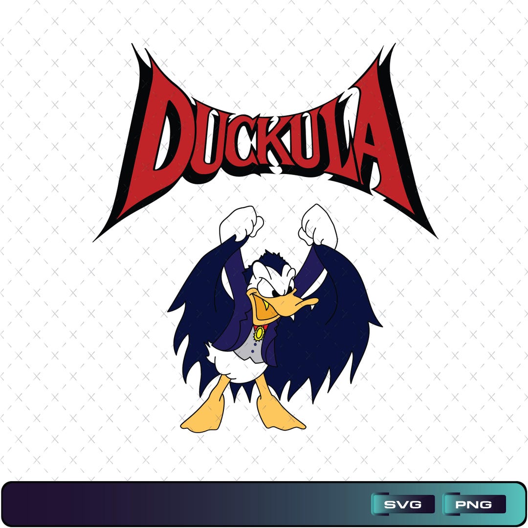 DUCKULA SVG and PNG Files - Etsy
