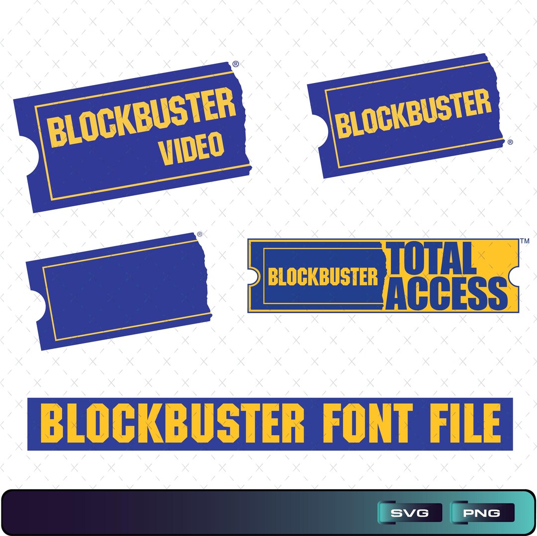 Blockbuster SVG and PNG Files - Etsy