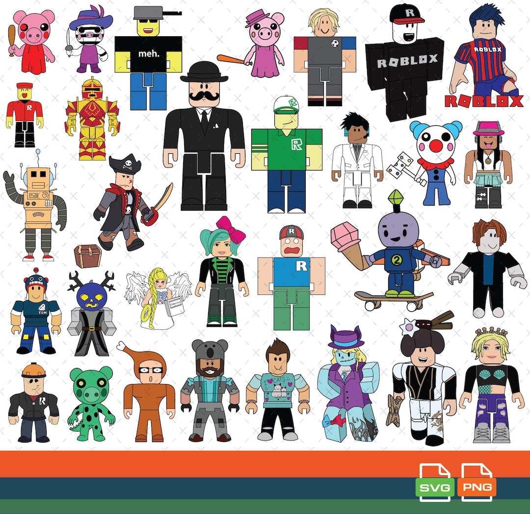 Roblox SVG, and PNG Files + Font File and Letters - Etsy