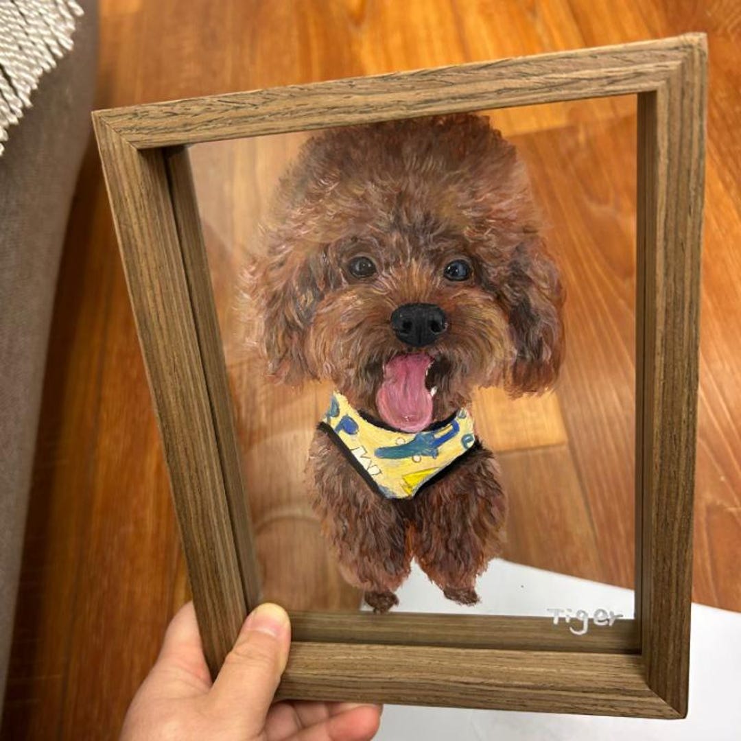 Hand - Painted Portraits of Cats, Dogs, Parrots Other Pets. Custom ...