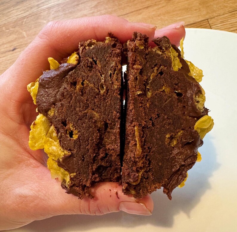 Giant Chocolate Cornflake Cookies | Cookie Recipe, Afghan Cookie ...