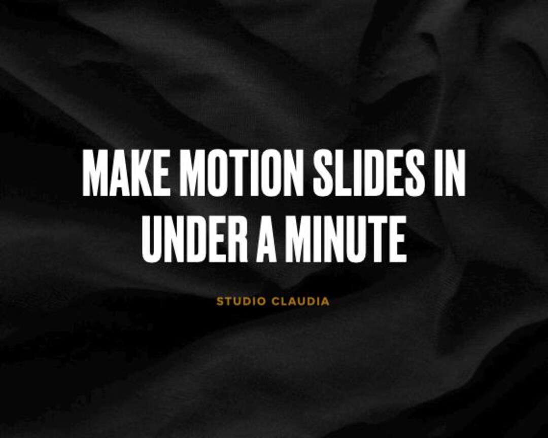 Keynote, Powerpoint Opening or Cover Slide With Motion. Authentic ...