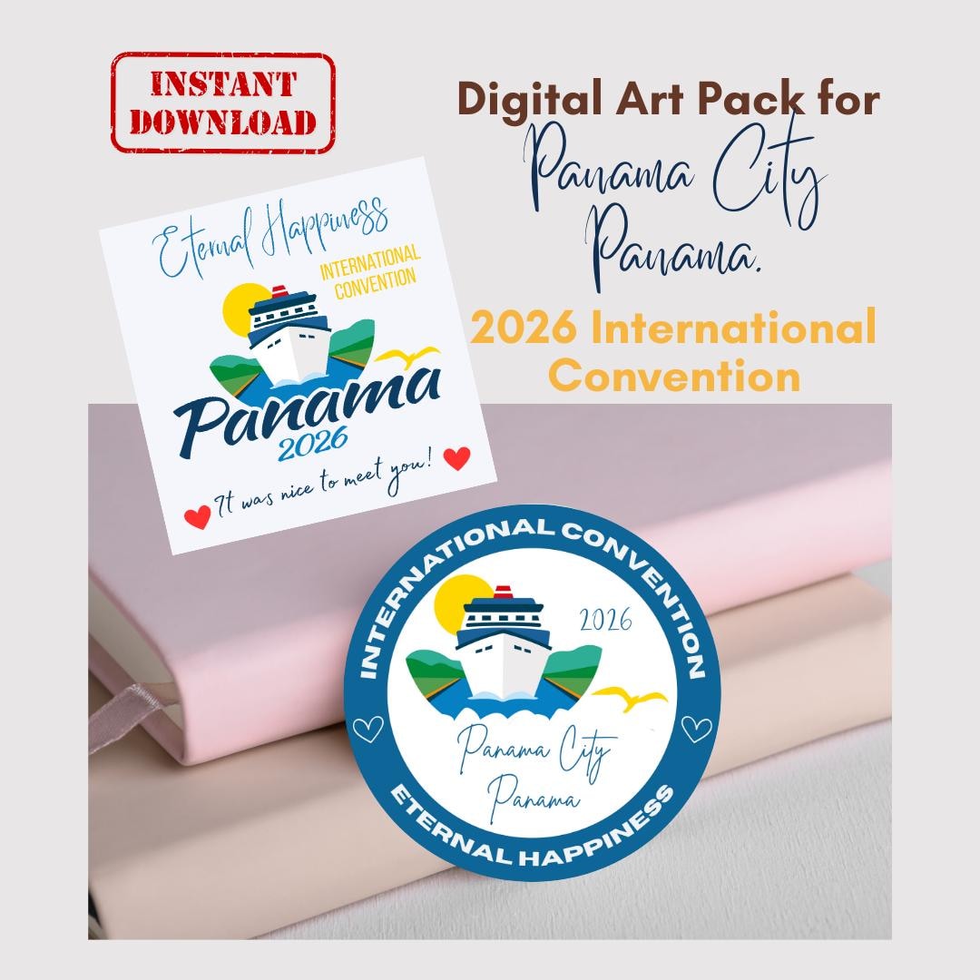 Panama City Panama 2026 JW Convention Art Pack – Stickers & Pngs ...