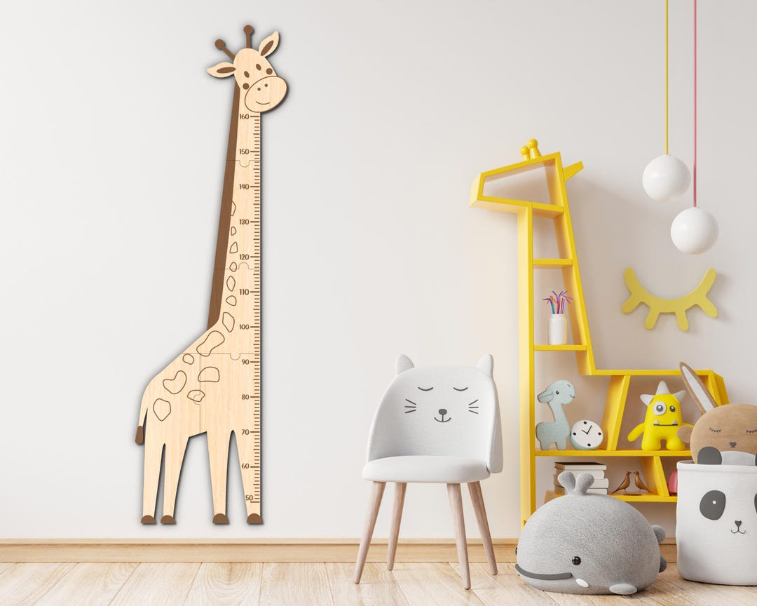Personalized Giraffe Growth Chart for Kids, Nursery Decor as a ...