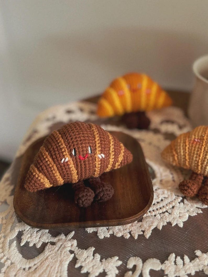 Crochet Croissant Amigurumi PDF Pattern, How to Make Jellycats Bread ...