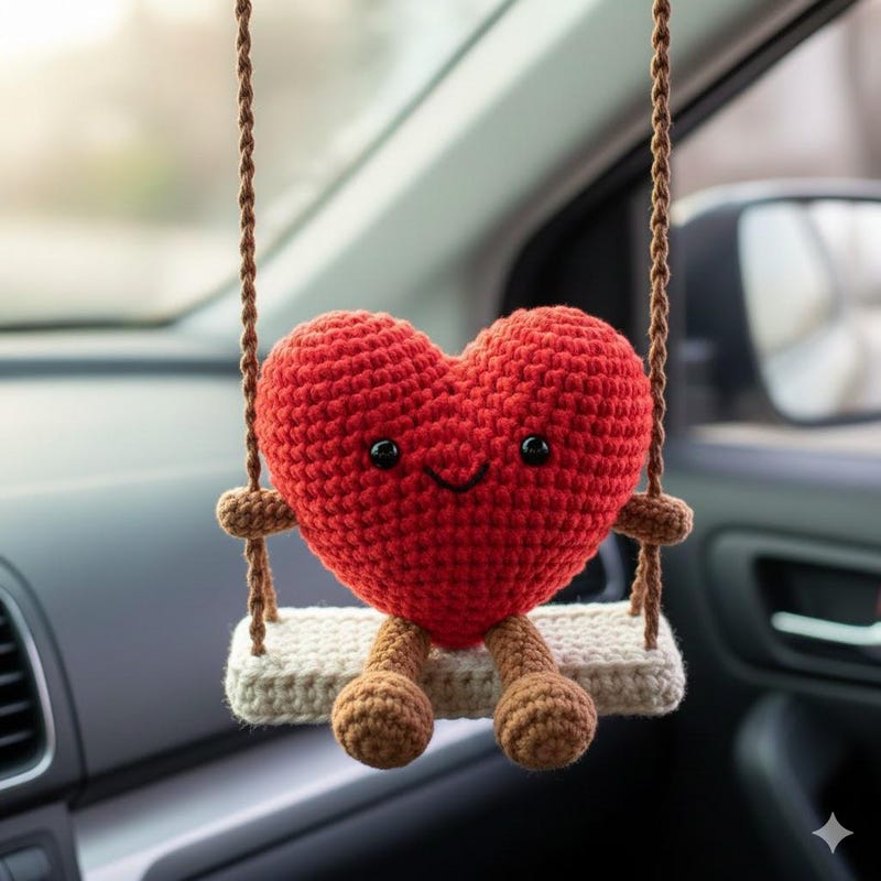 Heart Hanging for Car - Etsy