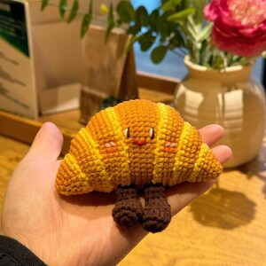 Crochet Croissant Amigurumi PDF Pattern, How to Make Cutes Bread ...