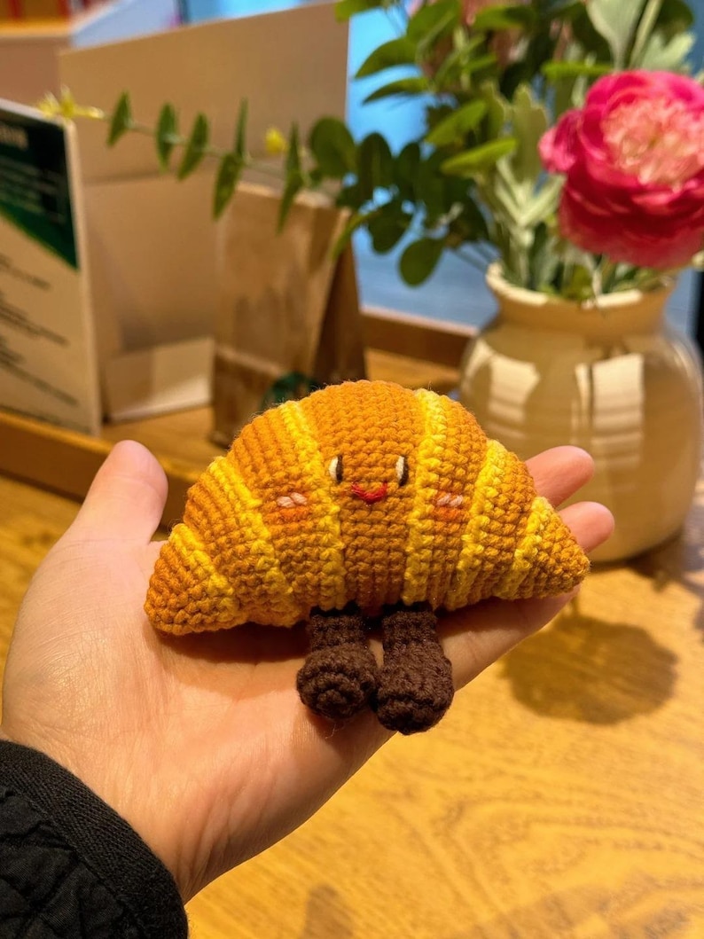 Crochet Croissant Amigurumi PDF Pattern, How to Make Jellycats Bread ...