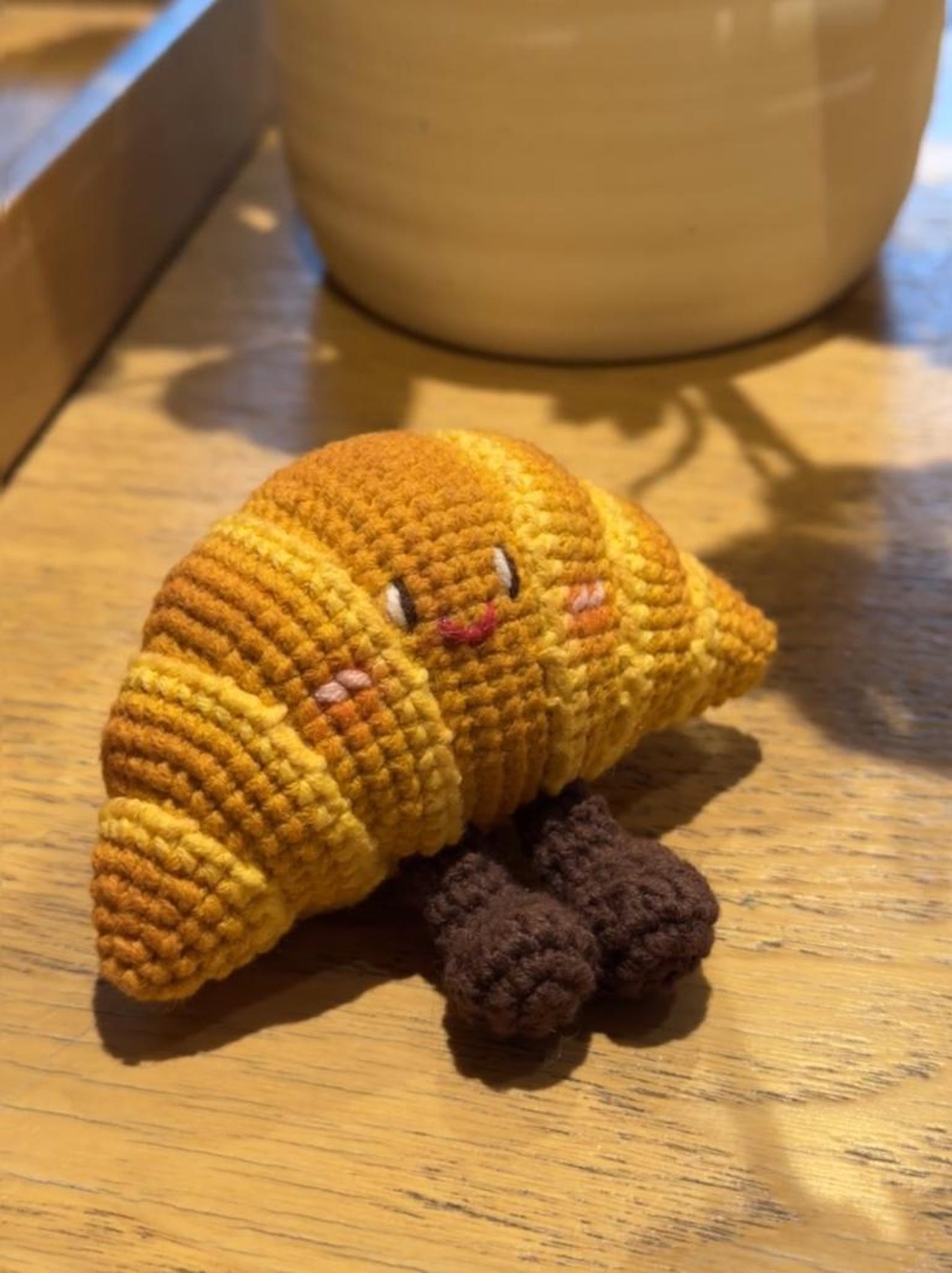 Crochet Croissant Amigurumi PDF Pattern, How to Make Cutes Bread ...