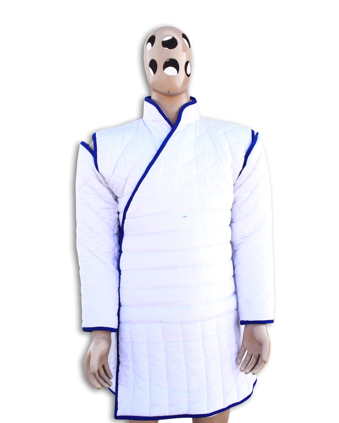 Padded Kaftan Medieval Gambeson: LARP Cosplay Armor Jacket With Blue ...