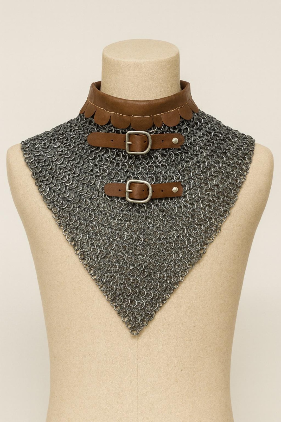 Medieval Chainmail Tasset Skirt With Leather Belt LARP & Reenactment ...